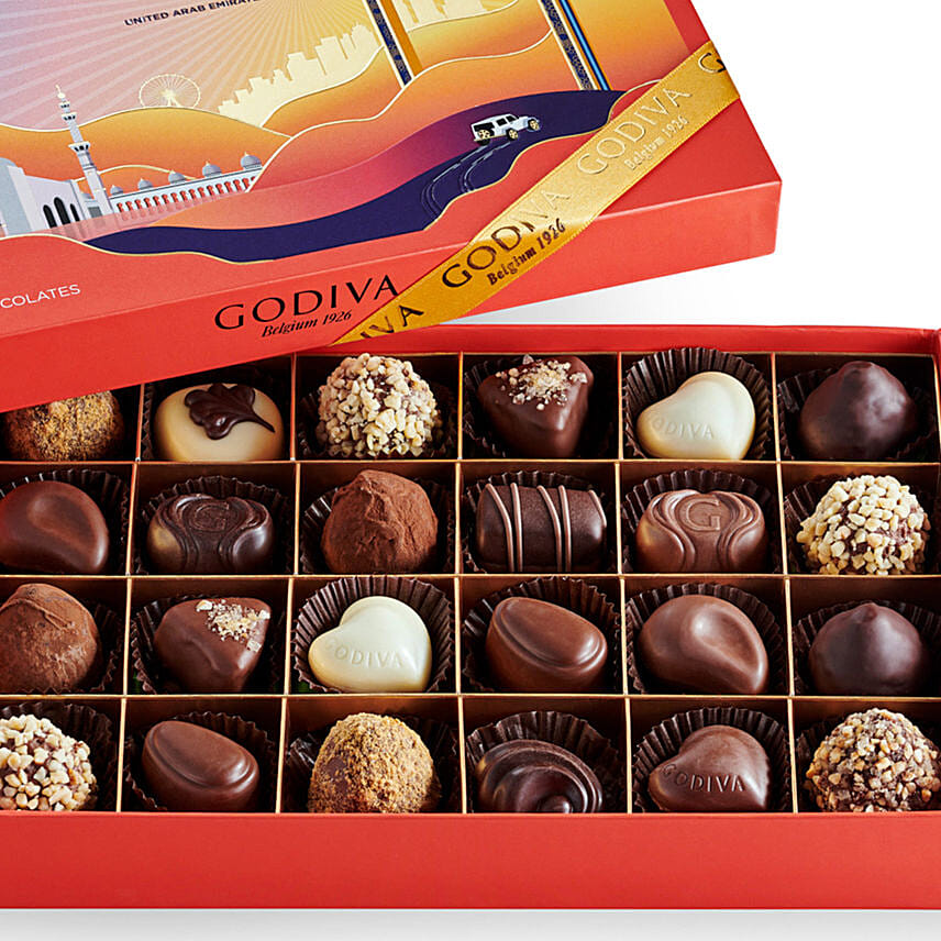 Online Limited Edition Heritage Gift Box 24 pc By Godiva Gift Delivery ...