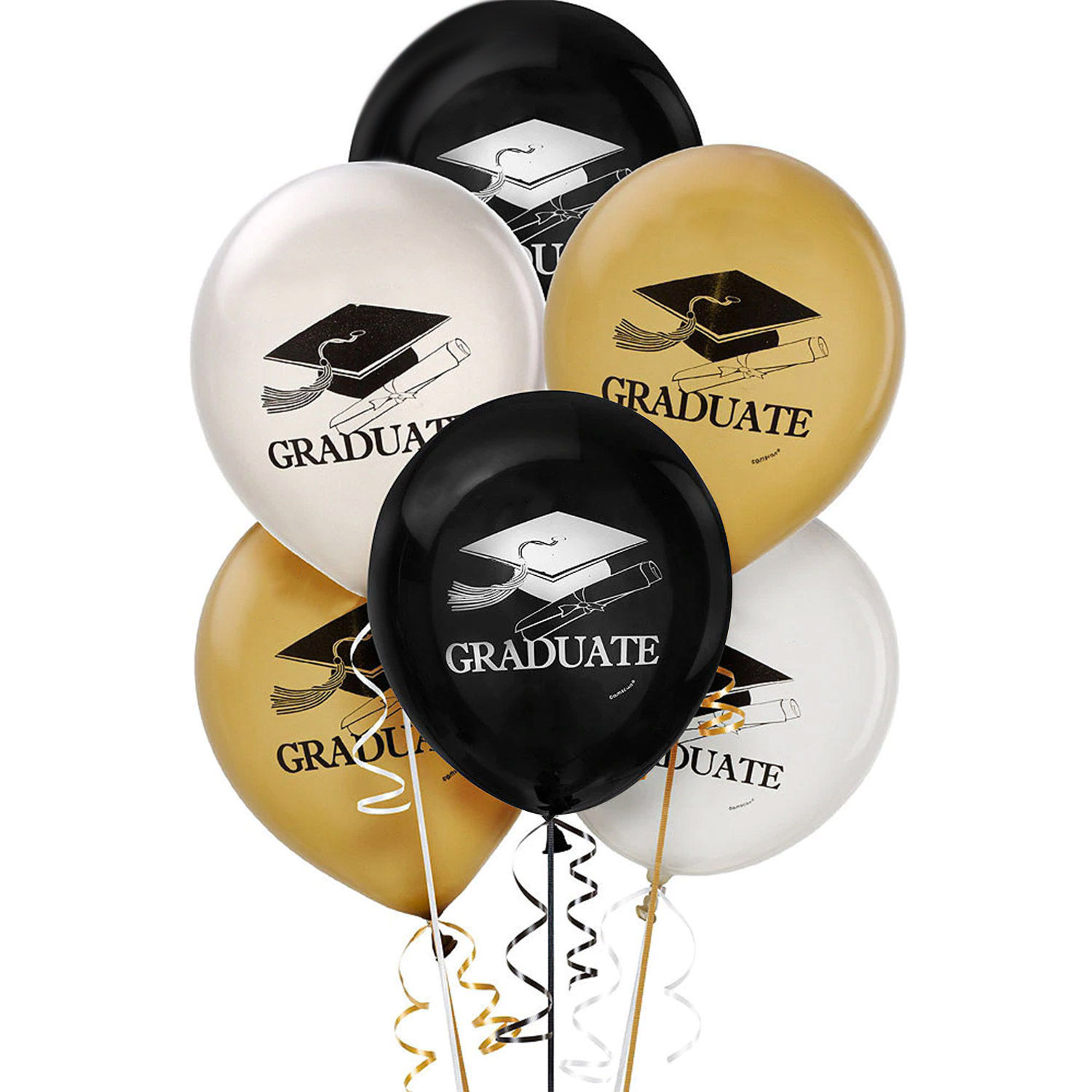 Online 6 Pcs Assorted Graduation Balloons Gift Delivery in UAE - FNP