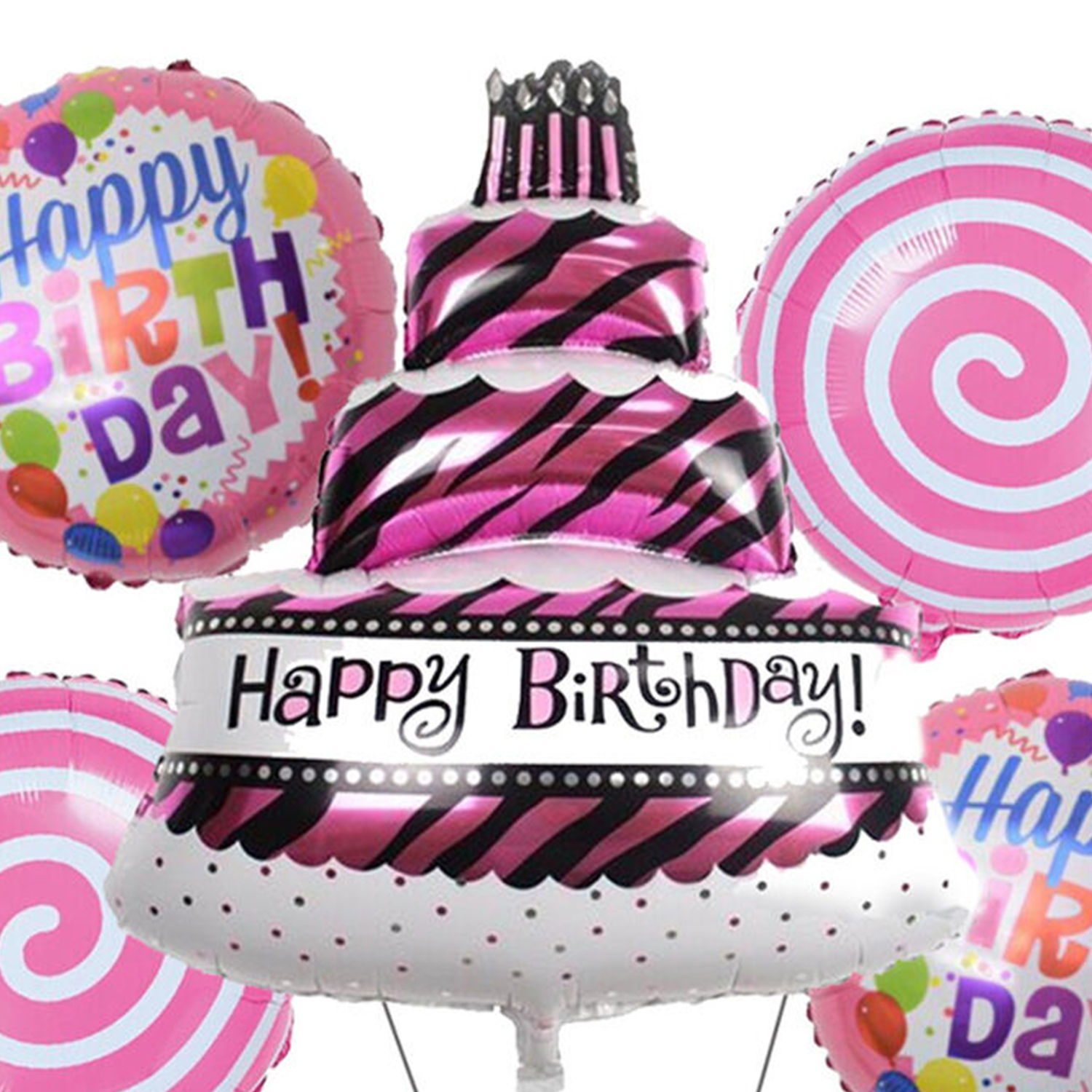 Online Happy Birthday Cake Balloon Set Gift Delivery in UAE - FNP