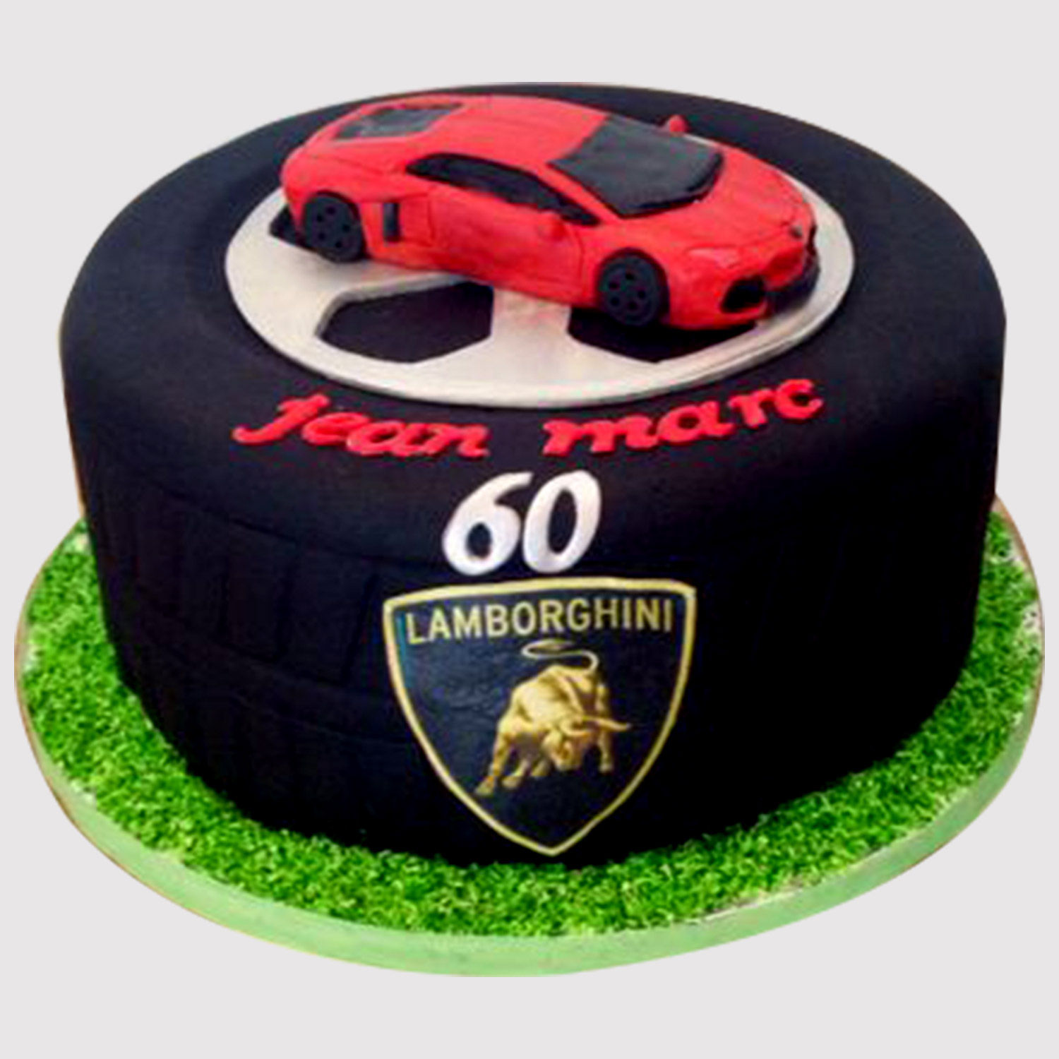 Online Lamborghini Themed Marble Cake Gift Delivery in UAE - FNP